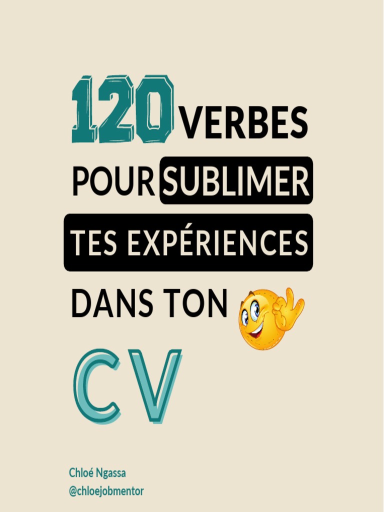 Sublime Les Expériences de Ton CV Avec Ça | PDF | Évolution de carrière