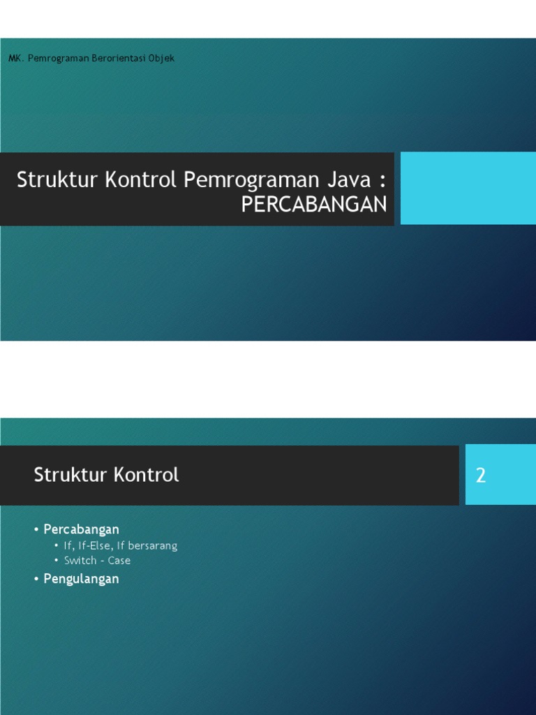 4-Struktur Kontrol-PERCABANGAN-dikonversi | PDF