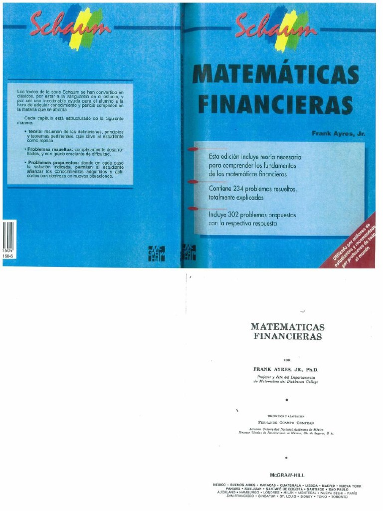 Frank Ayres JR Matematicas Financieras Schaum 4 PDF Free | PDF