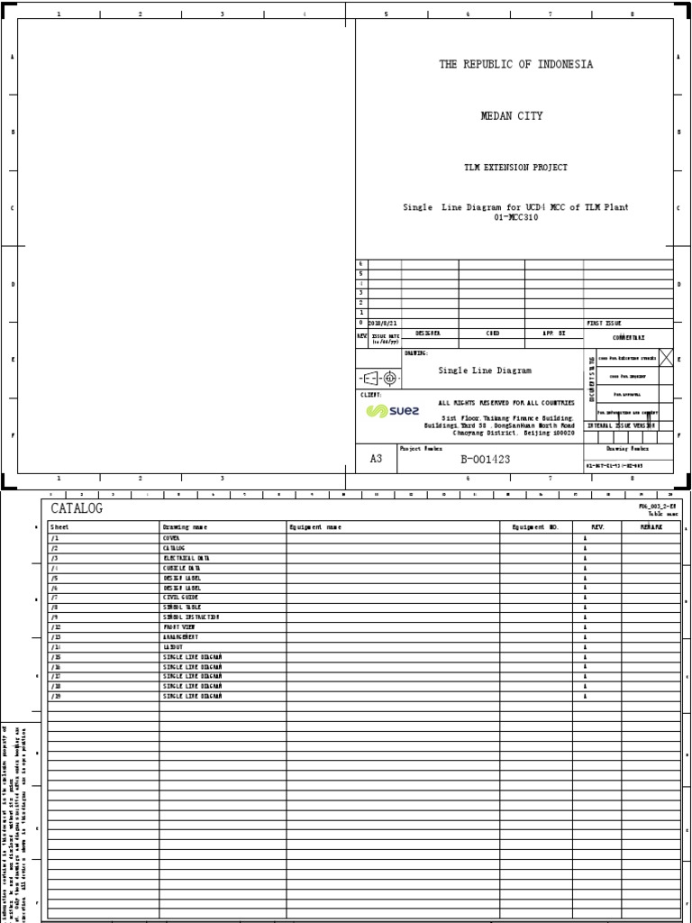 01-MCC310 Single Line Diagram For UCD4 MCC of TLM Plant | PDF ...