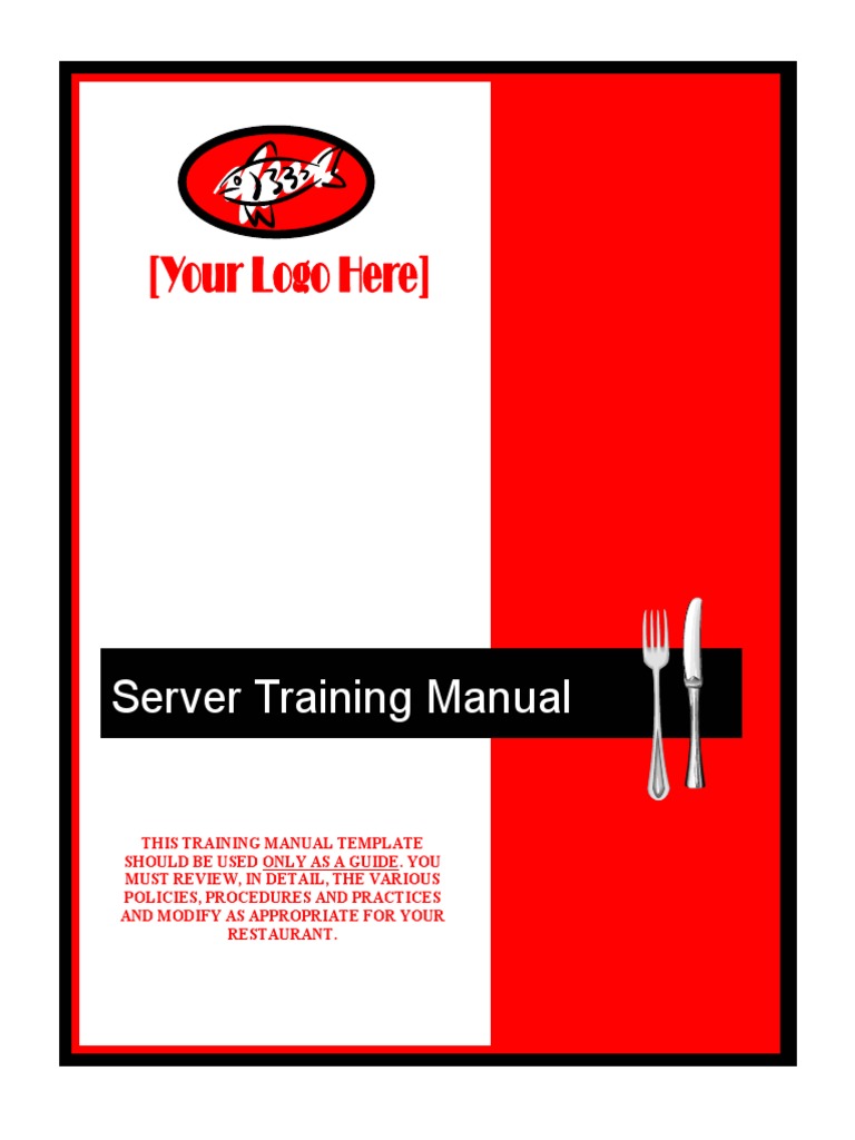 Server Training Manual | PDF | Waiting Staff | Restaurants