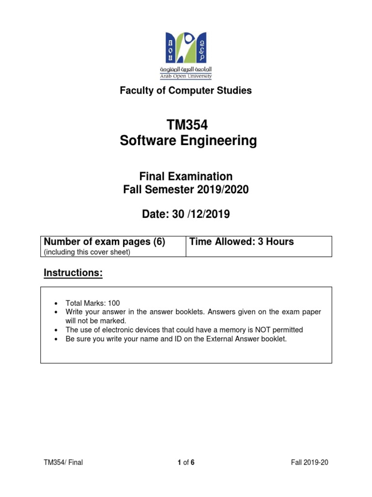 TM354 Group AB Final Fall - 1920 | PDF | Class (Computer Programming) | Component Based Software ...