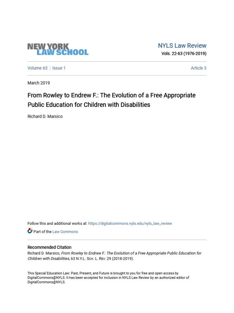 From Rowley To Endrew F. - The Evolution of A Free Appropriate Pub ...