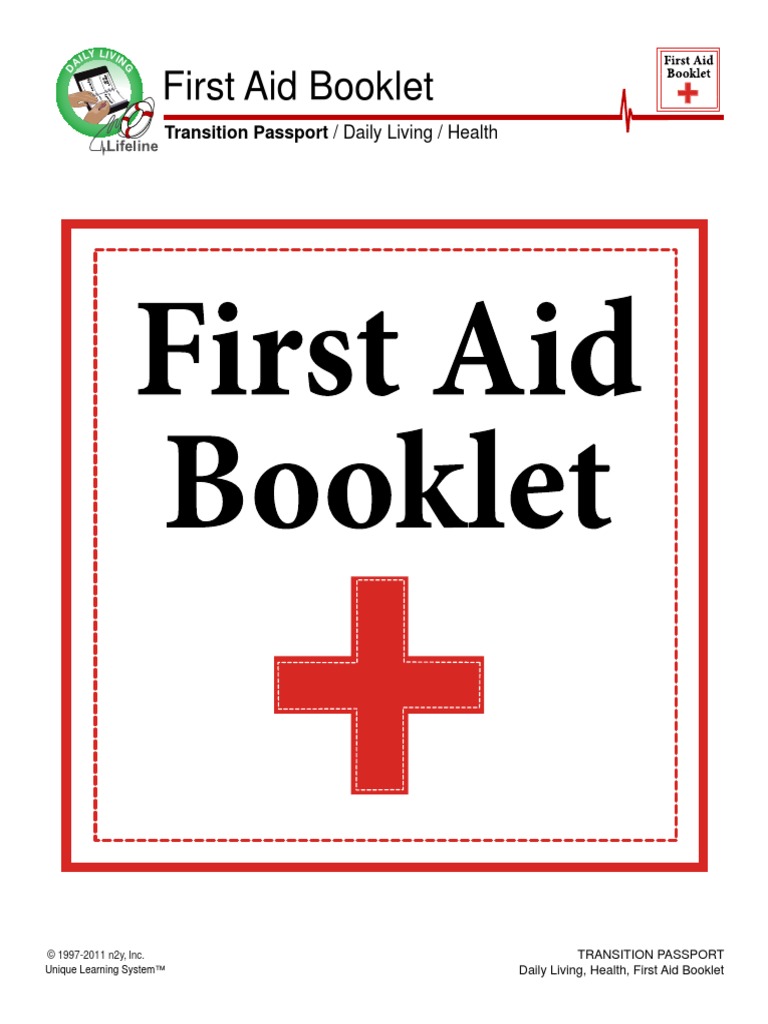 First Aid Booklet: Transition Passport / Daily Living / Health | PDF ...