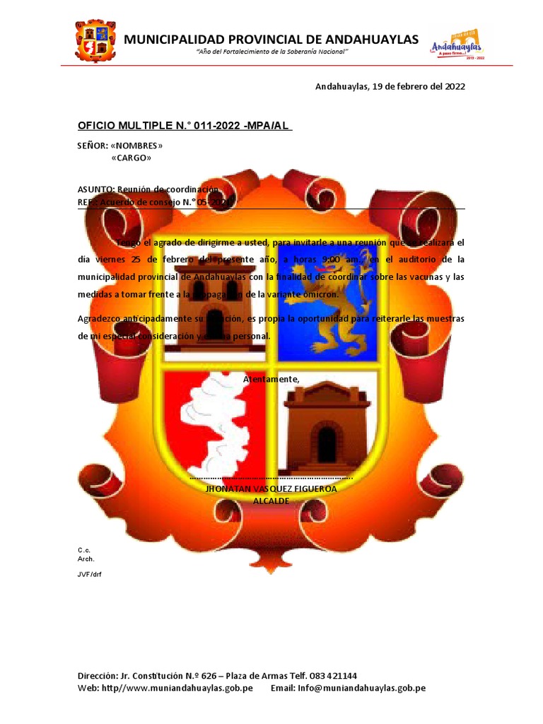 Oficio Multiple 2022 | PDF | Derecho Oficio Multiple 2022 | PDF | Derecho