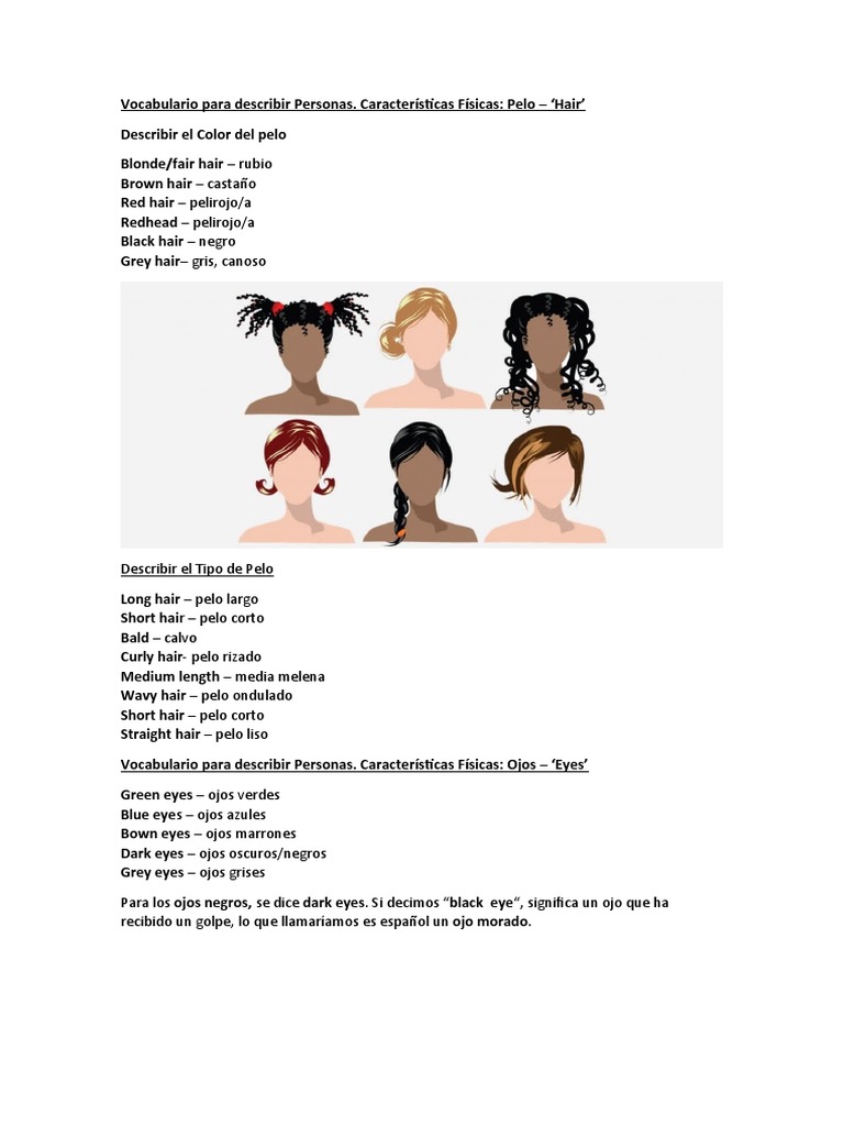 Descripcion Fisica y Personalidad | PDF | Color | Belleza