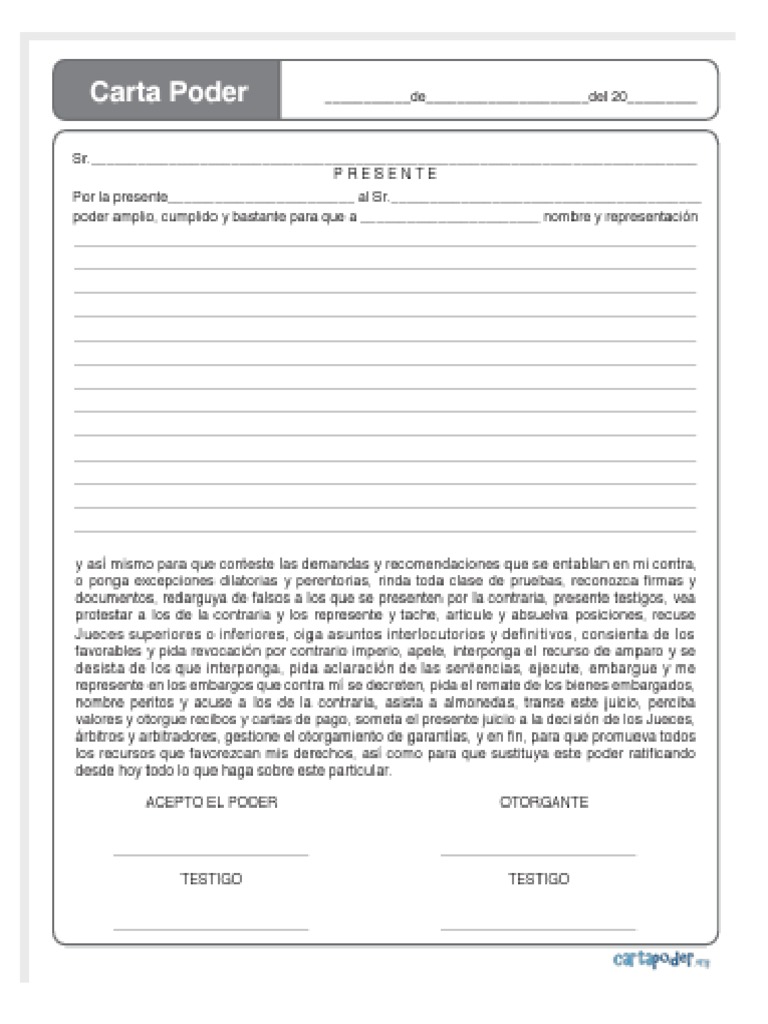 Carta Poder | PDF