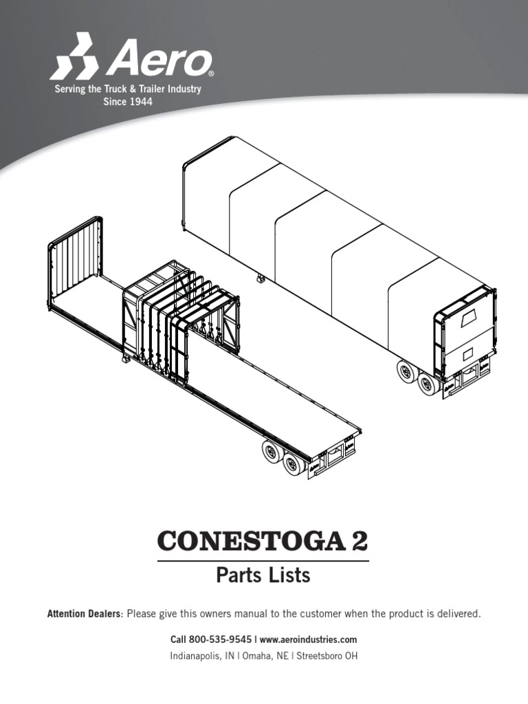 Conestoga 2: Parts Lists | PDF | Screw | Nut (Hardware)