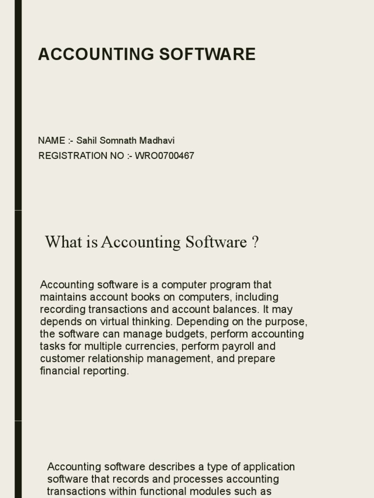 Accounting Software | PDF | Cloud Computing | Spreadsheet