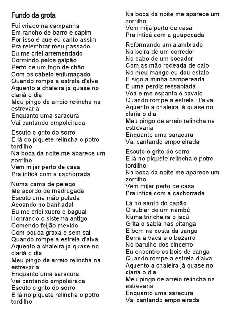 Fundo Da Grota | PDF