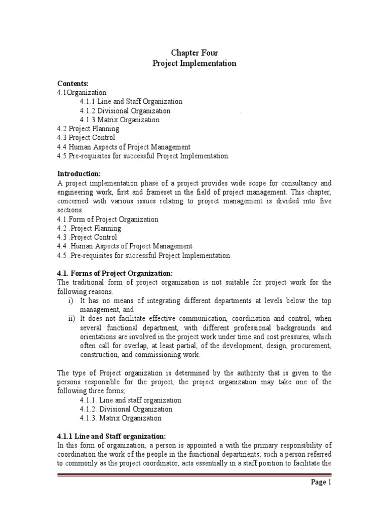 Chapter V Project Implementation | PDF | Evaluation | Project Management