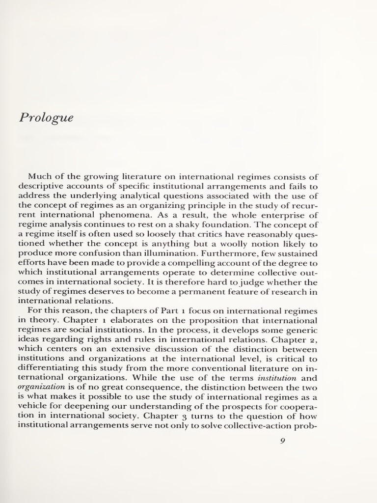 Oran YOUNG, International Cooperation (Building Regimes For Natural ...