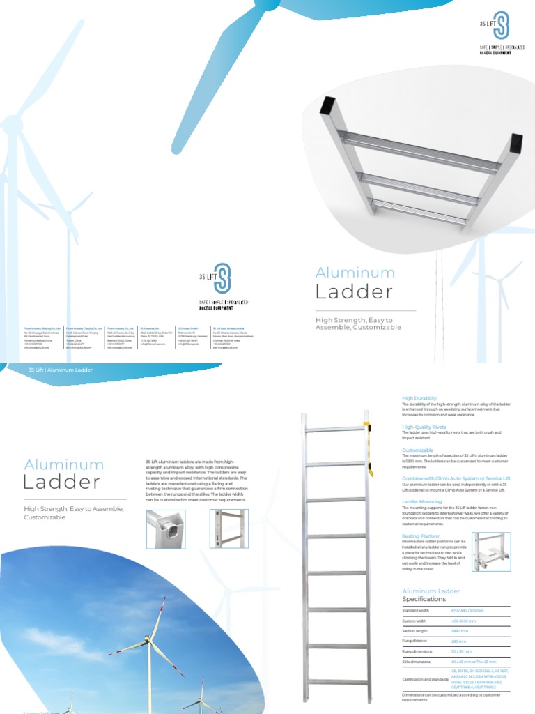 3S Lift Aluminum Ladders: High Strength, Easy to Assemble, and ...