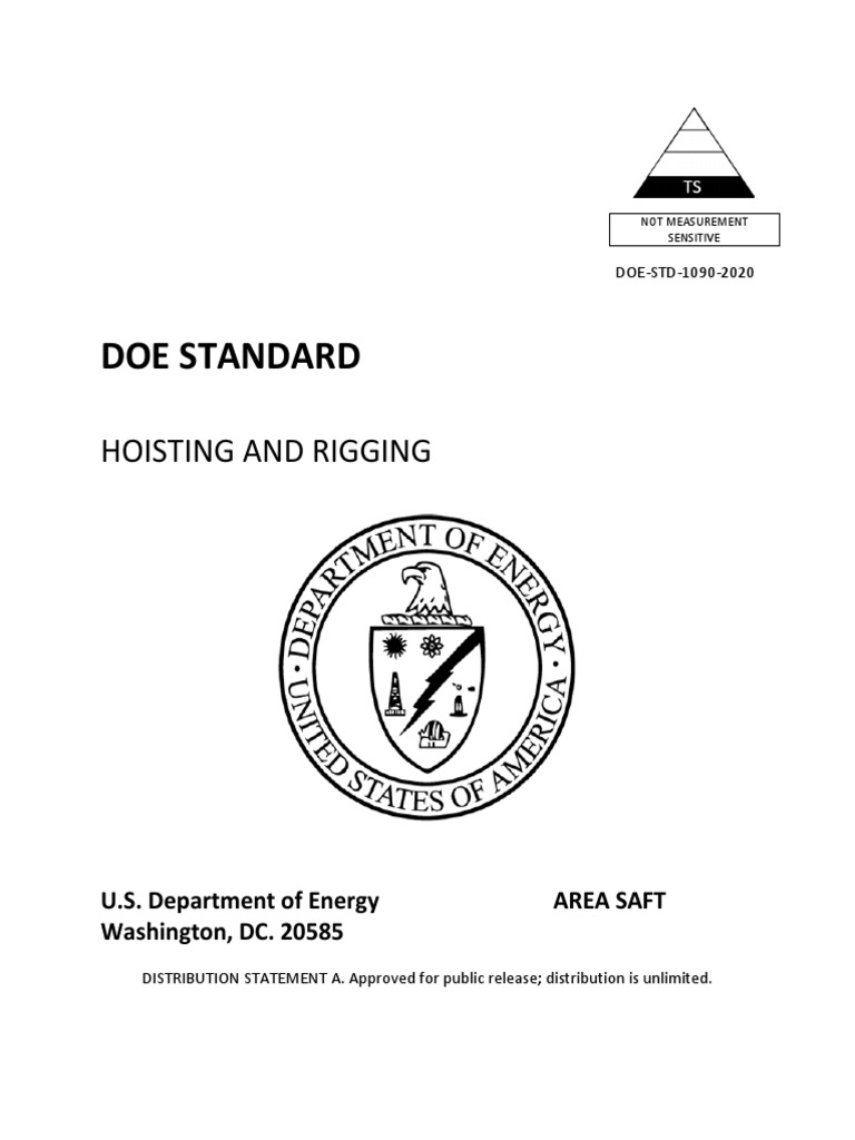 DOE Standard - Hoisting and Rigging - 2020 Update | PDF | Elevator ...