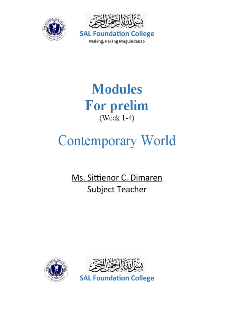 MODULES For Contemporary World | PDF | United Nations | International ...