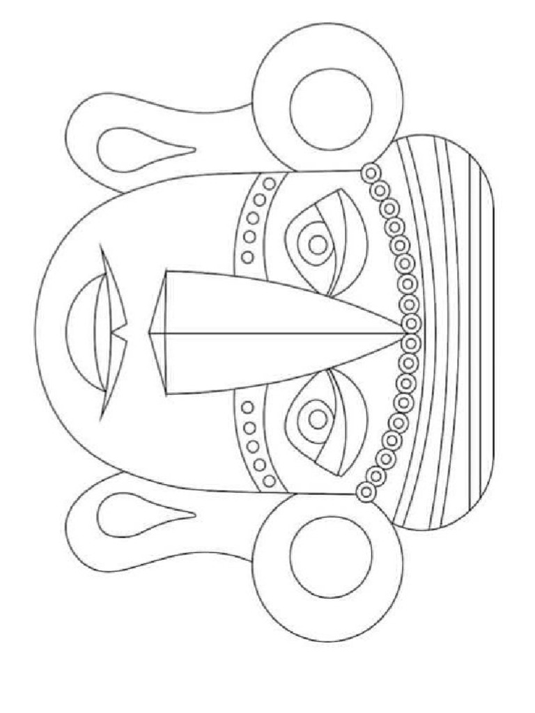 Plantillas máscaras precolombinas | PDF