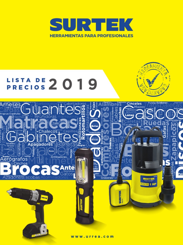 Catalogo Herramienta Surtek Lps19 | PDF | Acero | Ingeniería de Edificación