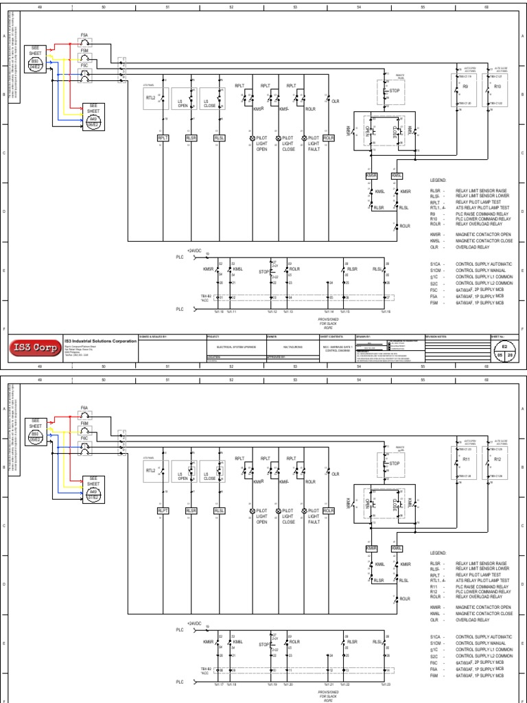 Barrage Gates Schematic Diagram | PDF | Manufactured Goods | Electrical ...