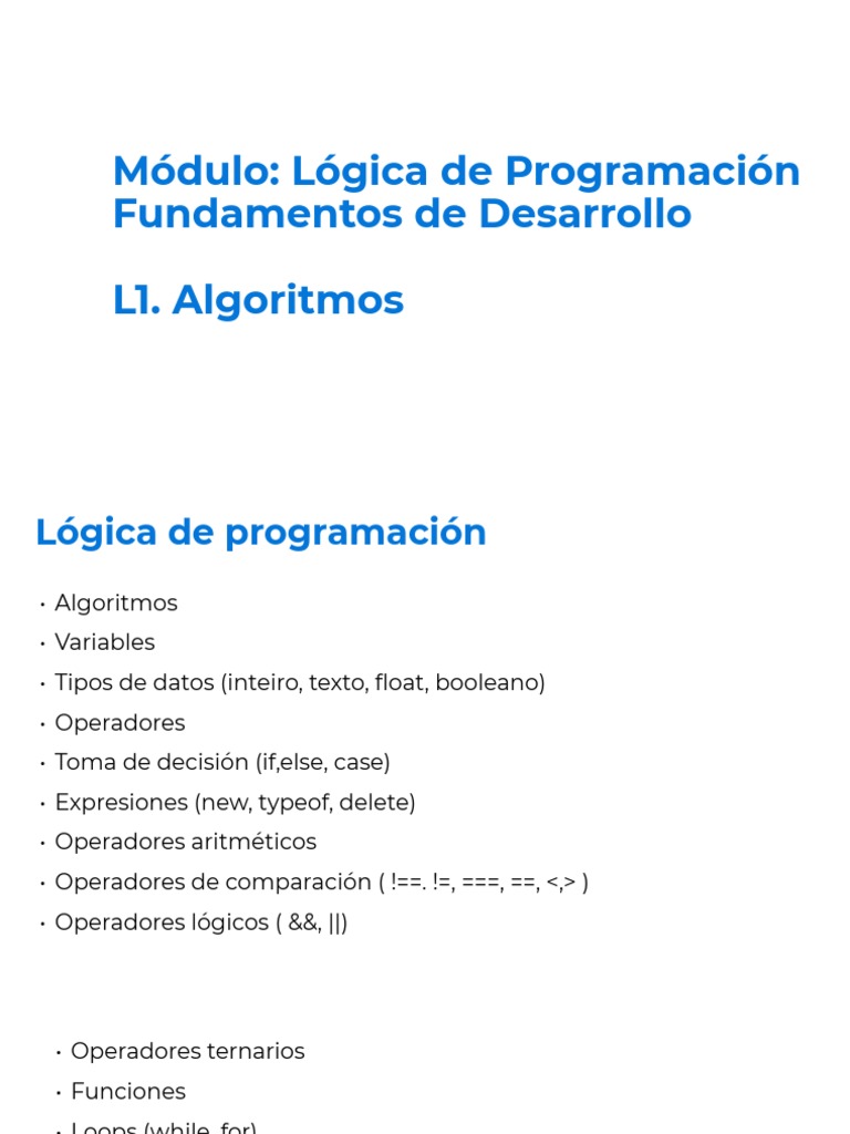 3 +logica+de+programacion | Descargar gratis PDF | Algoritmos | Variable (informática)