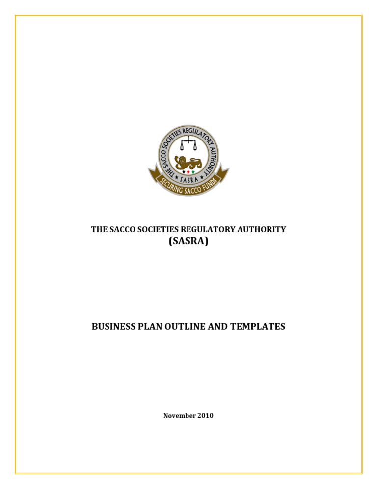 SACCO Business Plan Template V2 | PDF | Expense | Capital Requirement