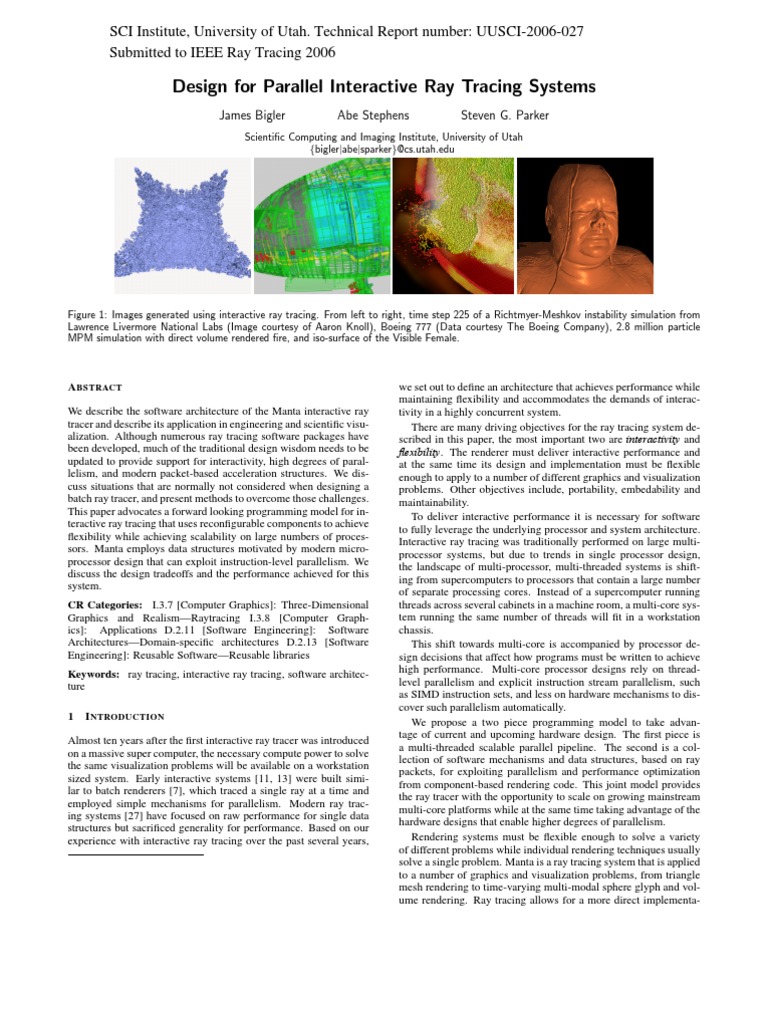 C4-IEEE ParallelRT | PDF | Parallel Computing | Rendering (Computer ...