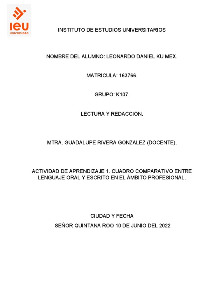 Modulo 2 - Actividad 1 | PDF | Habla | Ciencia cognitiva