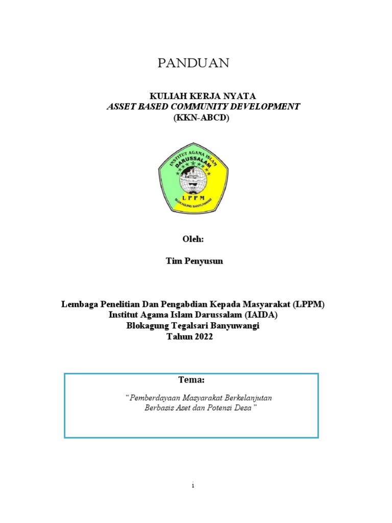 Buku Panduan KKN Abcd 2022 (Revisi 18 Juli) | PDF | Seni