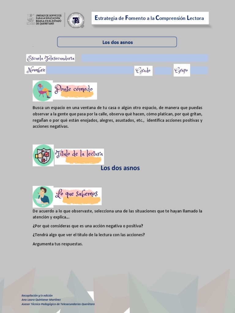 Los Dos Asnos - Efcl | PDF