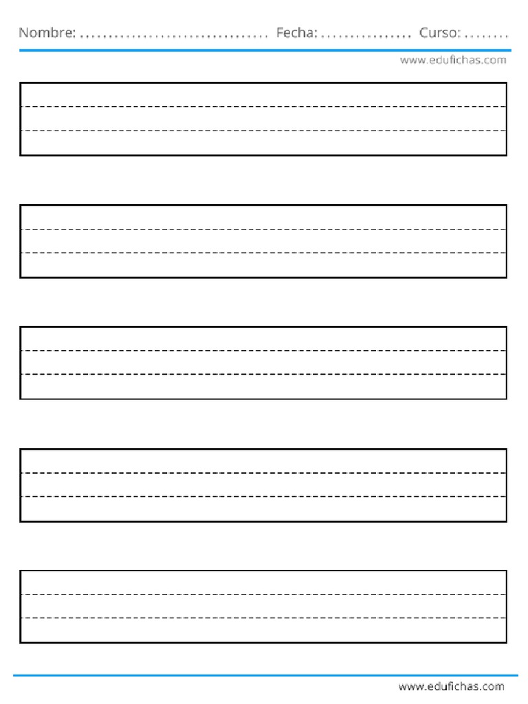 Hoja Triple Renglon | PDF