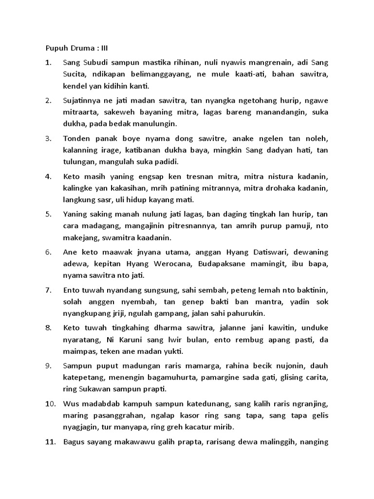 Pupuh Sucita Subudi: Teks dan Makna | PDF | Seni | Agama & Spiritualitas