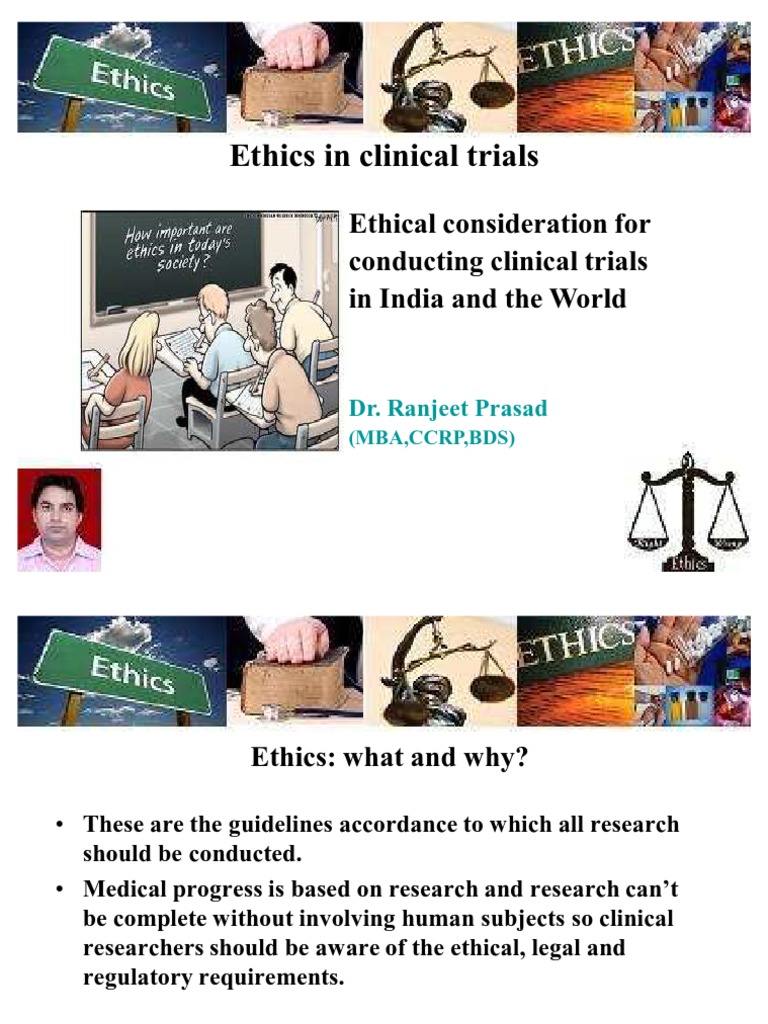 Ethics in Clinical Trial | PDF | Medical Ethics | Clinical Trial