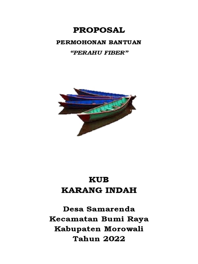 Format - Proposal - Perikanan - Karang Indah | PDF
