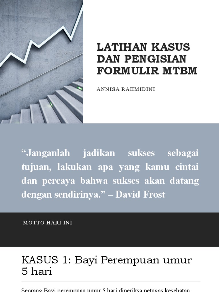 Latihan Kasus Dan Pengisian Formulir MTBM | PDF