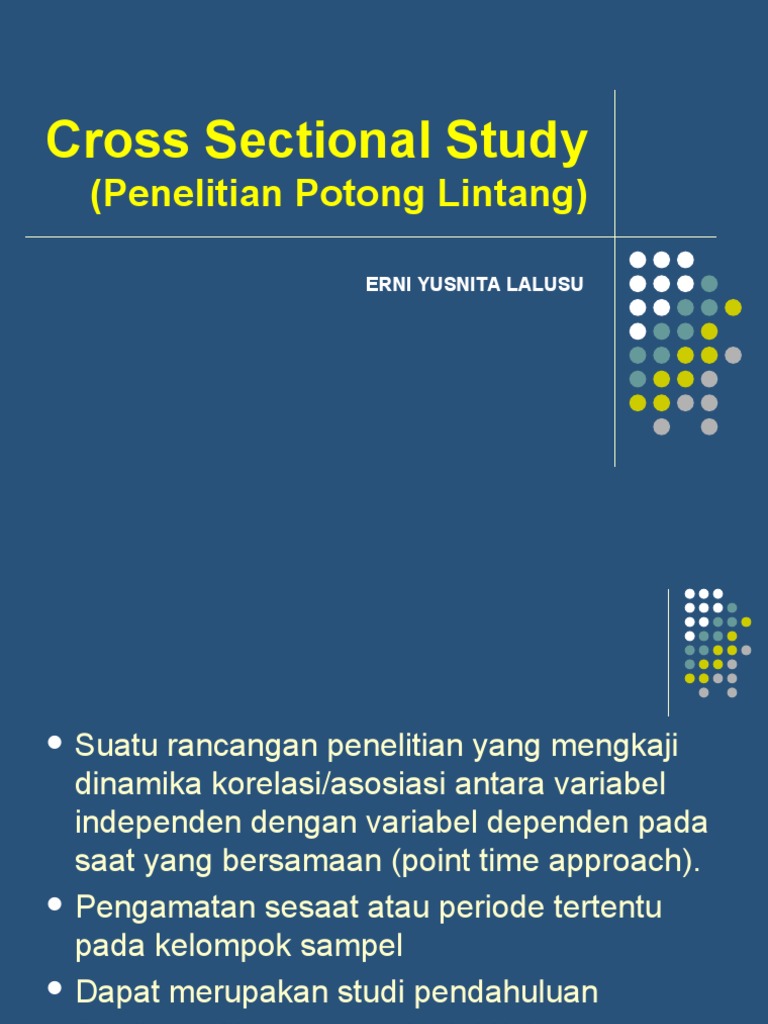 Desain Cross Sectional | PDF