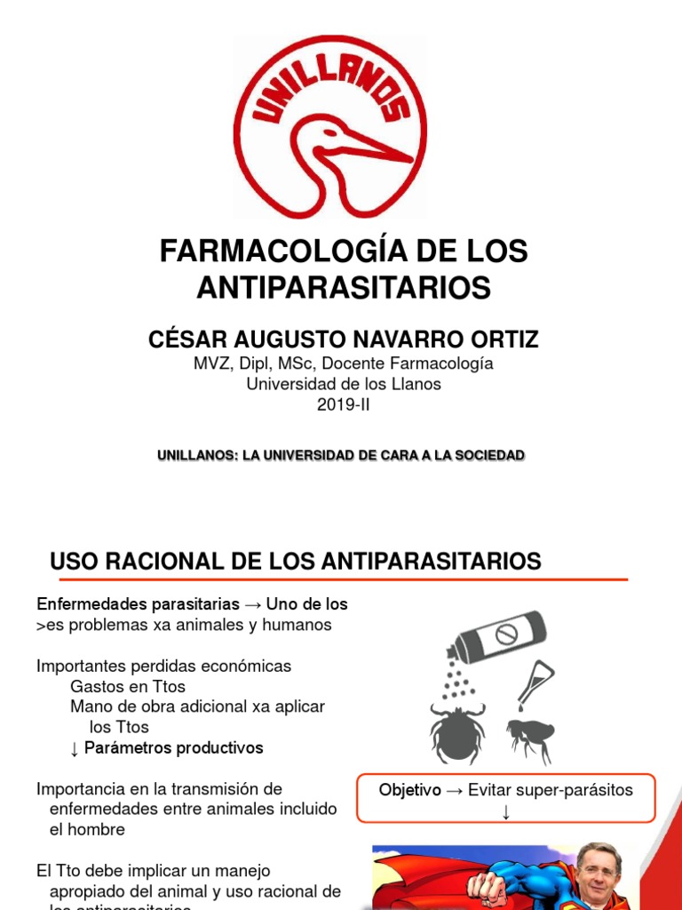 Farmacologia de Los Antiparasitarios | PDF | Medicamentos con receta | Especialidades Medicas