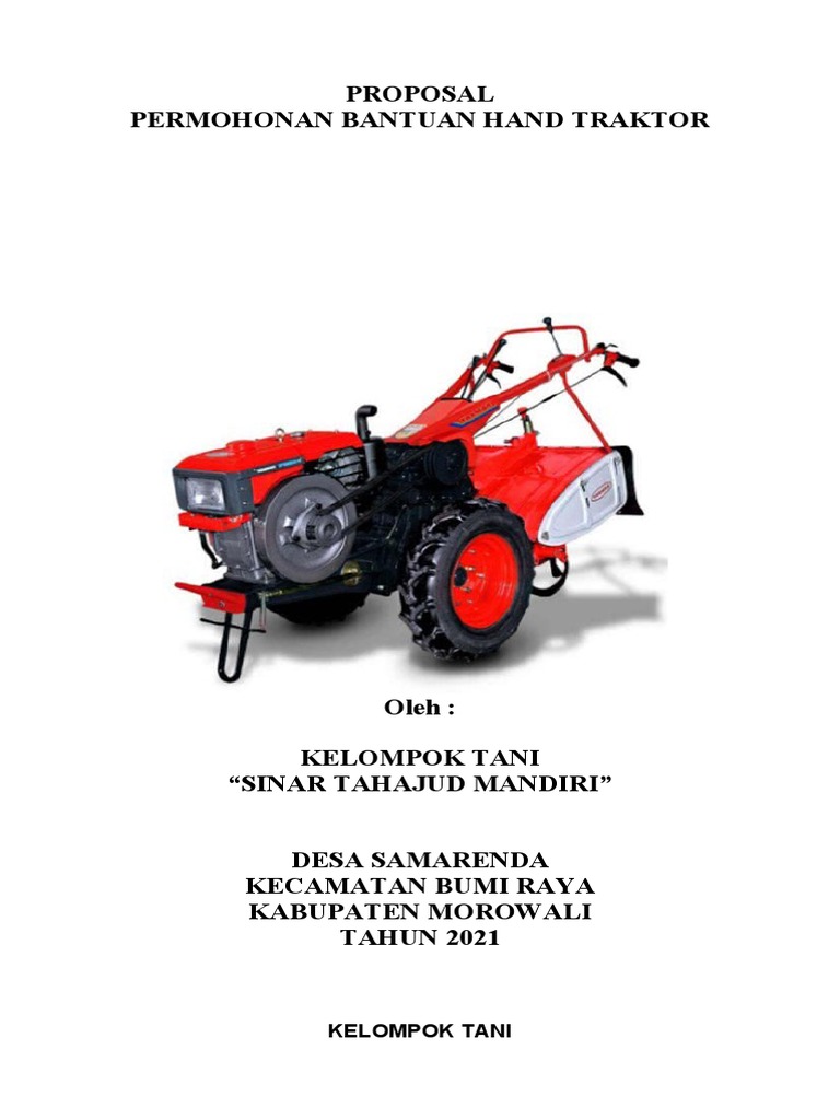 Proposal Permohonan Bantuan Hand Traktor | PDF