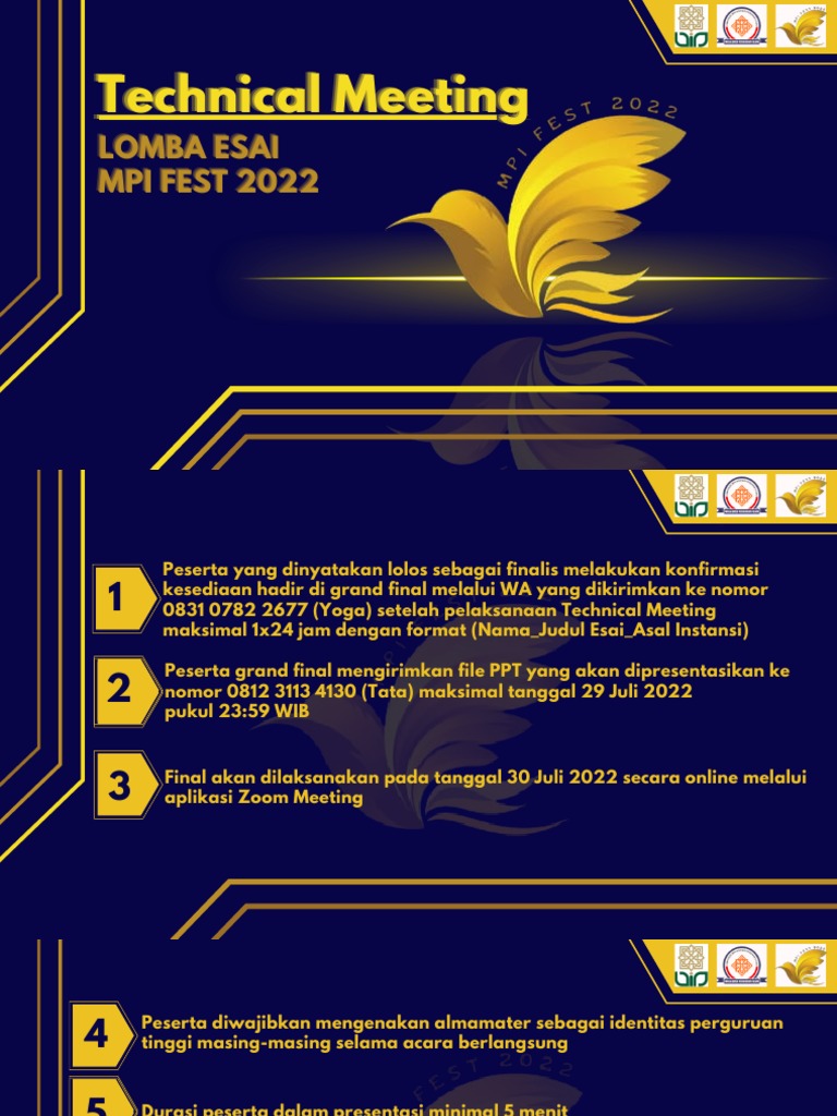 TM Finalis Lomba Esai Mpi Fest | PDF