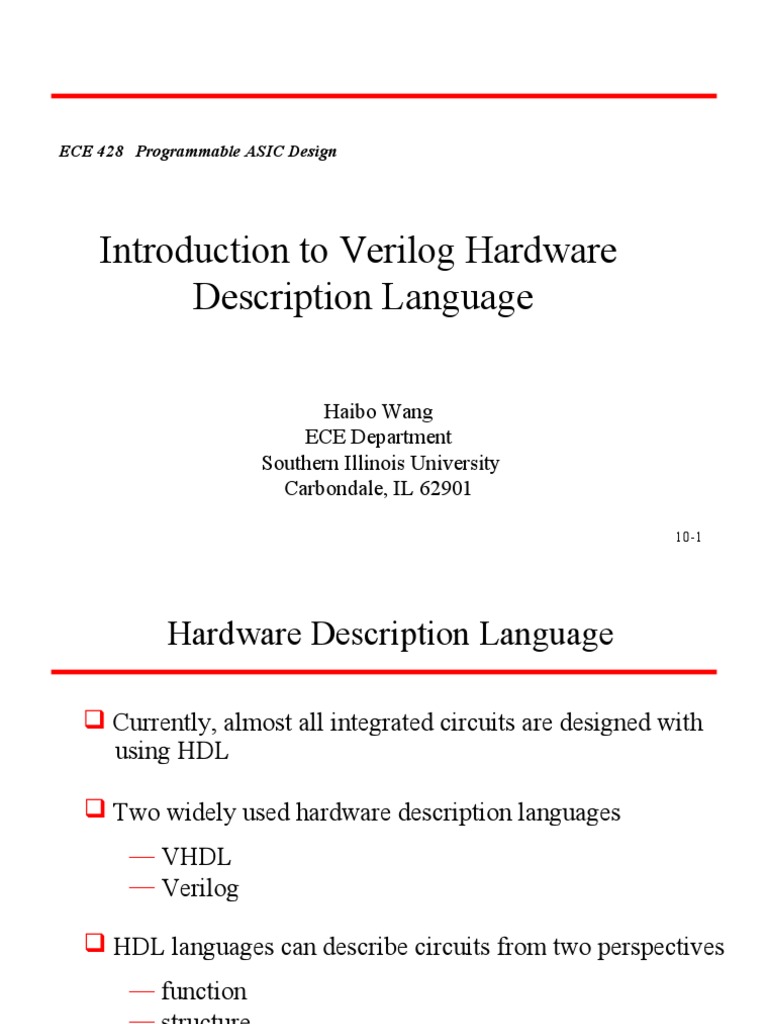 Verilog | PDF | Subroutine | Hardware Description Language