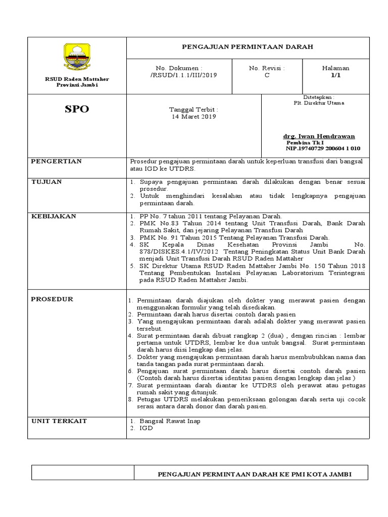 Spo Permintaan | PDF