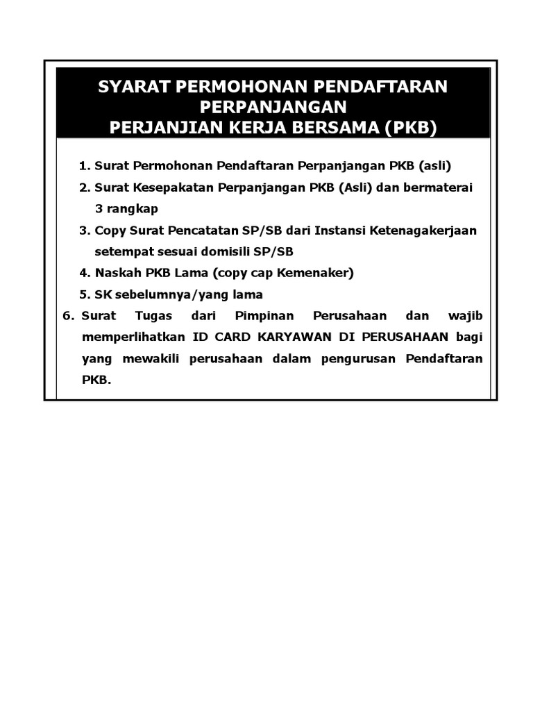 Perpanjangan PKB | PDF