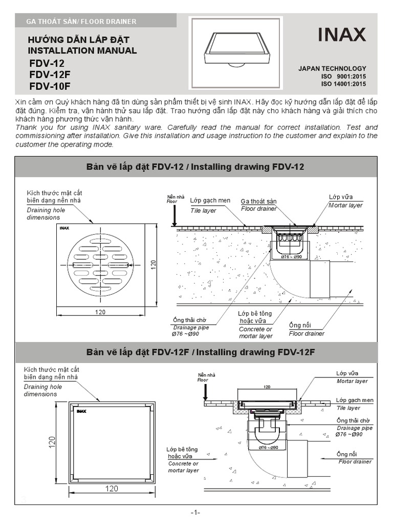 Manual FVD-12 FDV-12F FDV-10F | PDF
