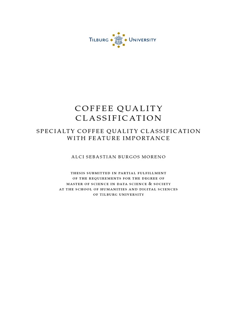 Coffee Quality Classification | Download Free PDF | Statistical ...