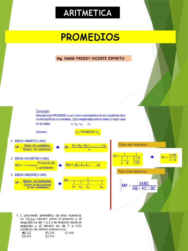 PROMEDIOS | PDF