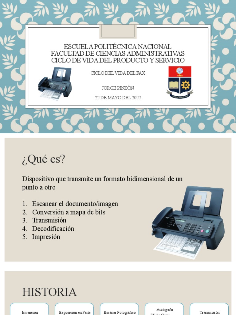 Historia y evolución del fax | PDF | Fax | Ciencias de la Computación