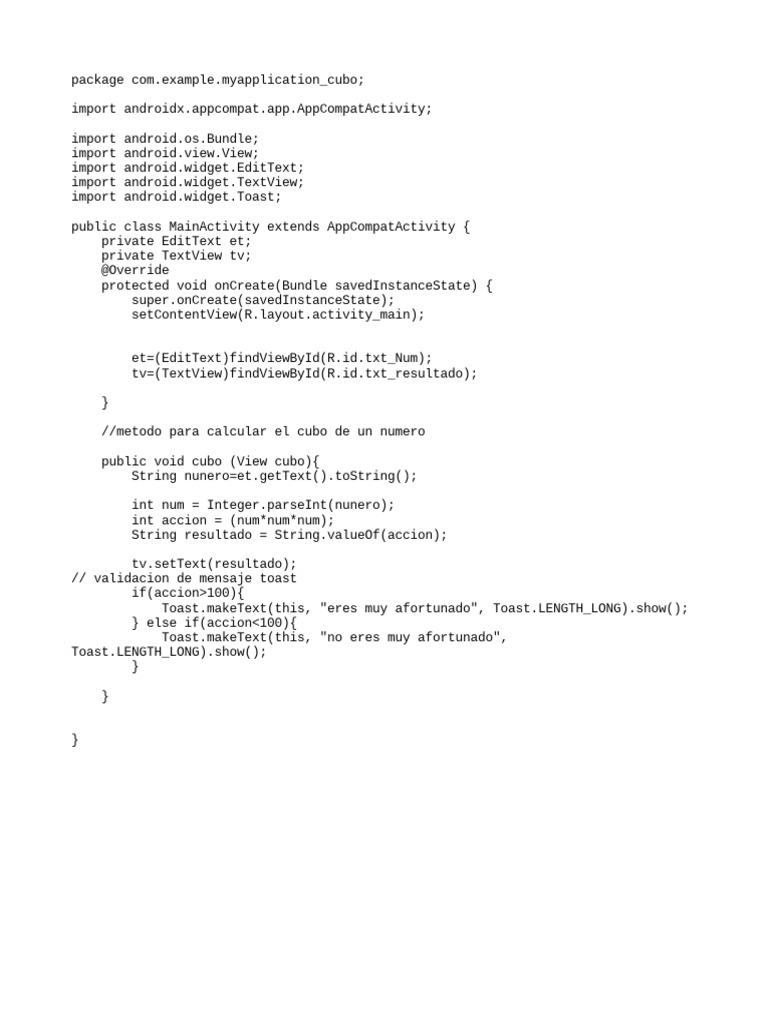 Codigo TXT - Cubo | PDF