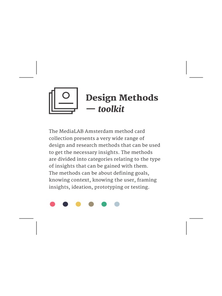 T MediaLAB - Design - Methods - Toolkit | PDF | Brainstorming | Usability