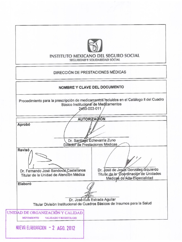 Procedimiento Prescripción | PDF | Prescripción médica | Medicamentos ...