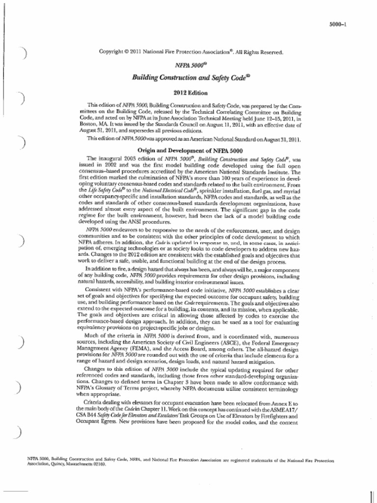 NFPA5000 | PDF
