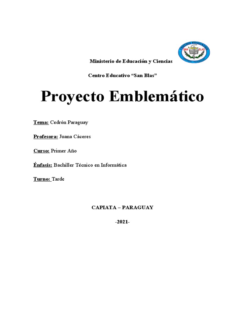 Cedrón Paraguay 1 | PDF