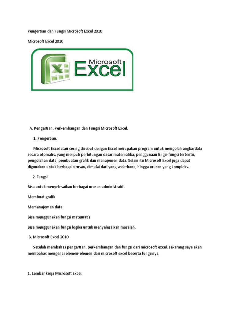 Microsoft Excel | PDF